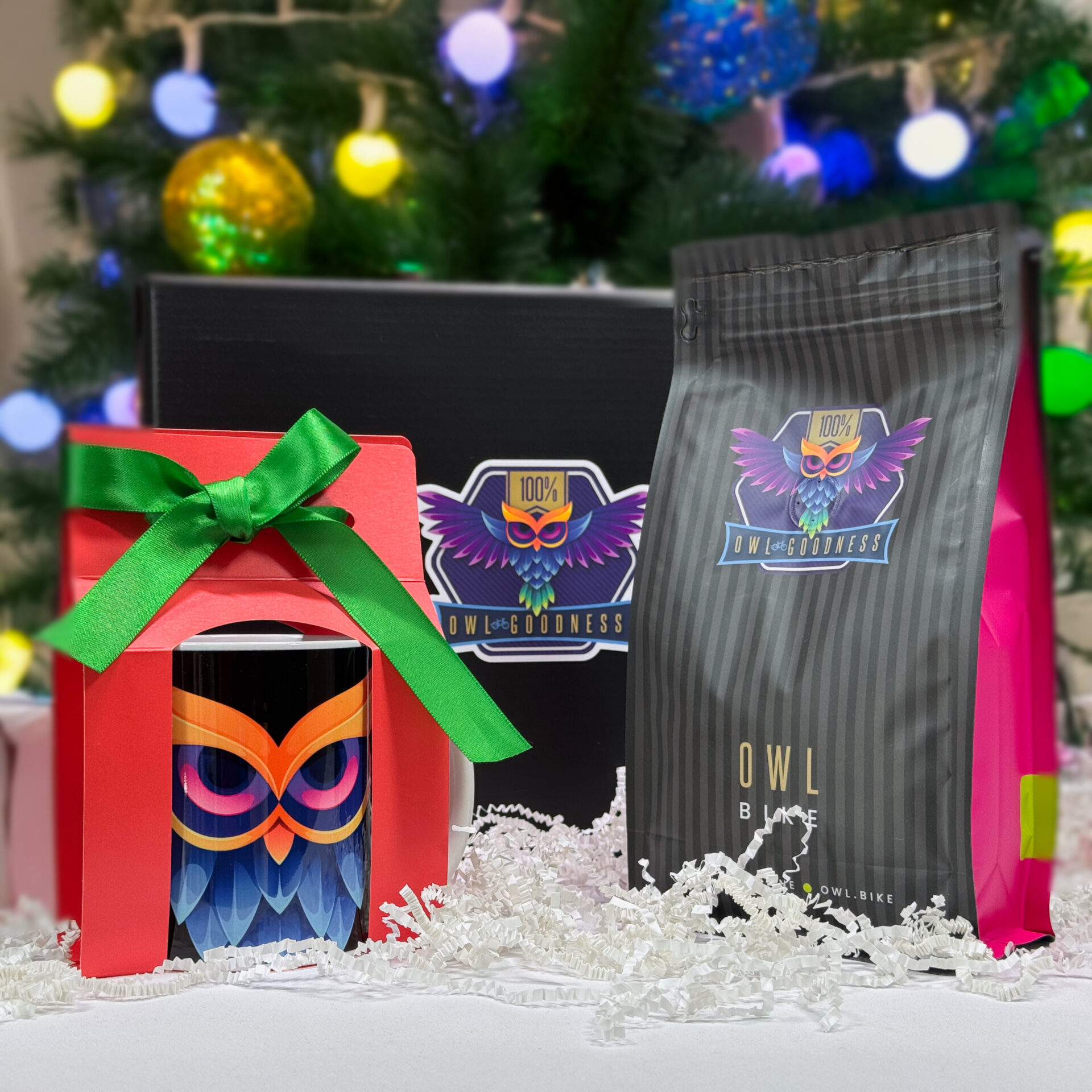 100% OWL Goodness Personalized Mug + Coffee Gift Pack – OWL.BiKe